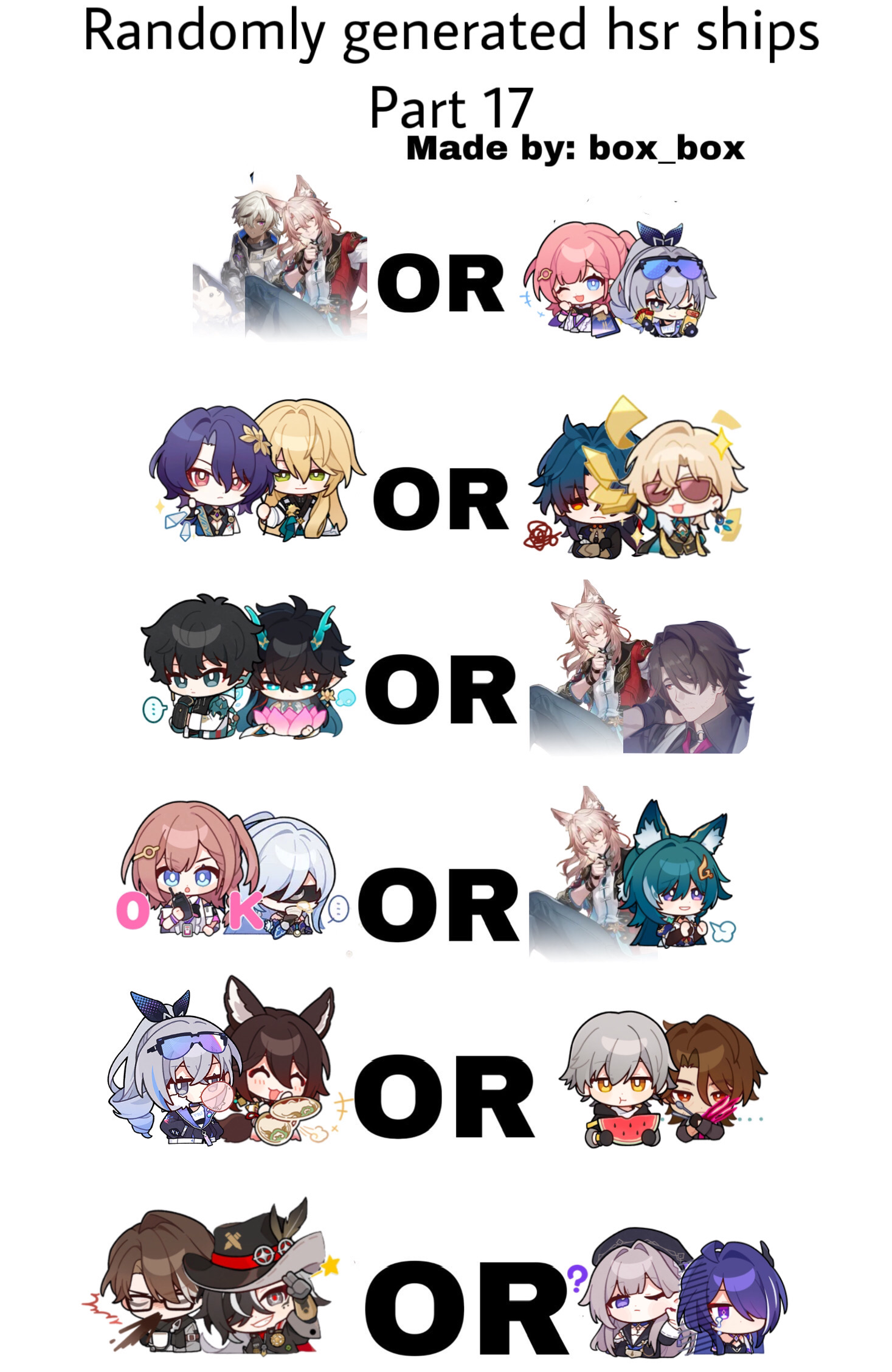 Randomly generated hsr ships,part 17🍉 Honkai: Star Rail | HoYoLAB