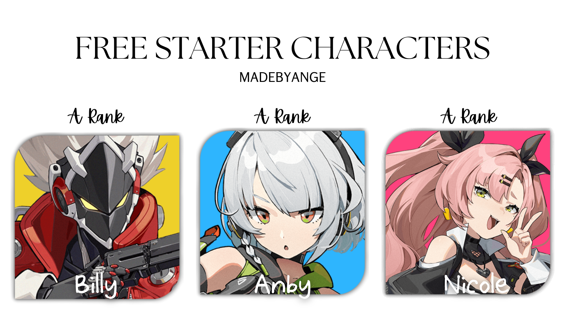 ZZZ 1.0 Characters [UPDATED] Zenless Zone Zero | HoYoLAB