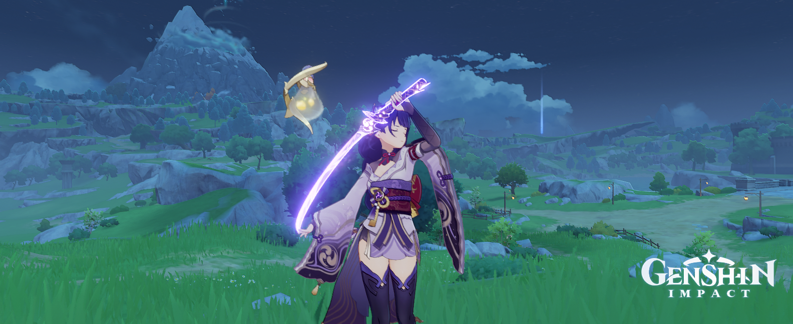 Raiden con su nueva pose del teatro Genshin Impact | HoYoLAB