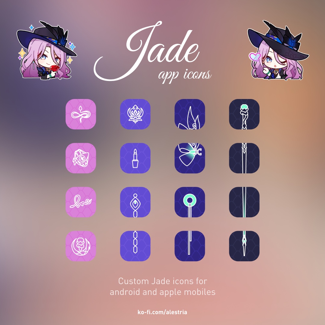 Jade Icons Out Now! Free Sample @Alestria on Ko-Fi Honkai: Star Rail | HoYoLAB