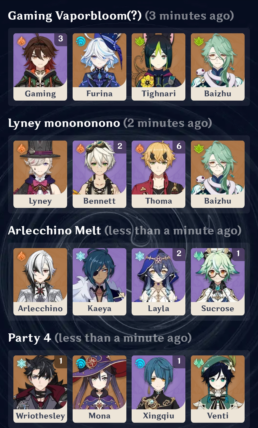 Team comps Genshin Impact | HoYoLAB