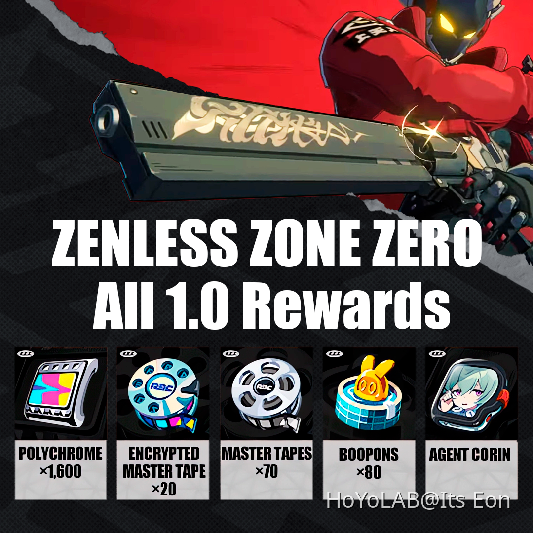 ALL THE NEW REWARDS FOR 1.0 ZZZ Zenless Zone Zero | HoYoLAB