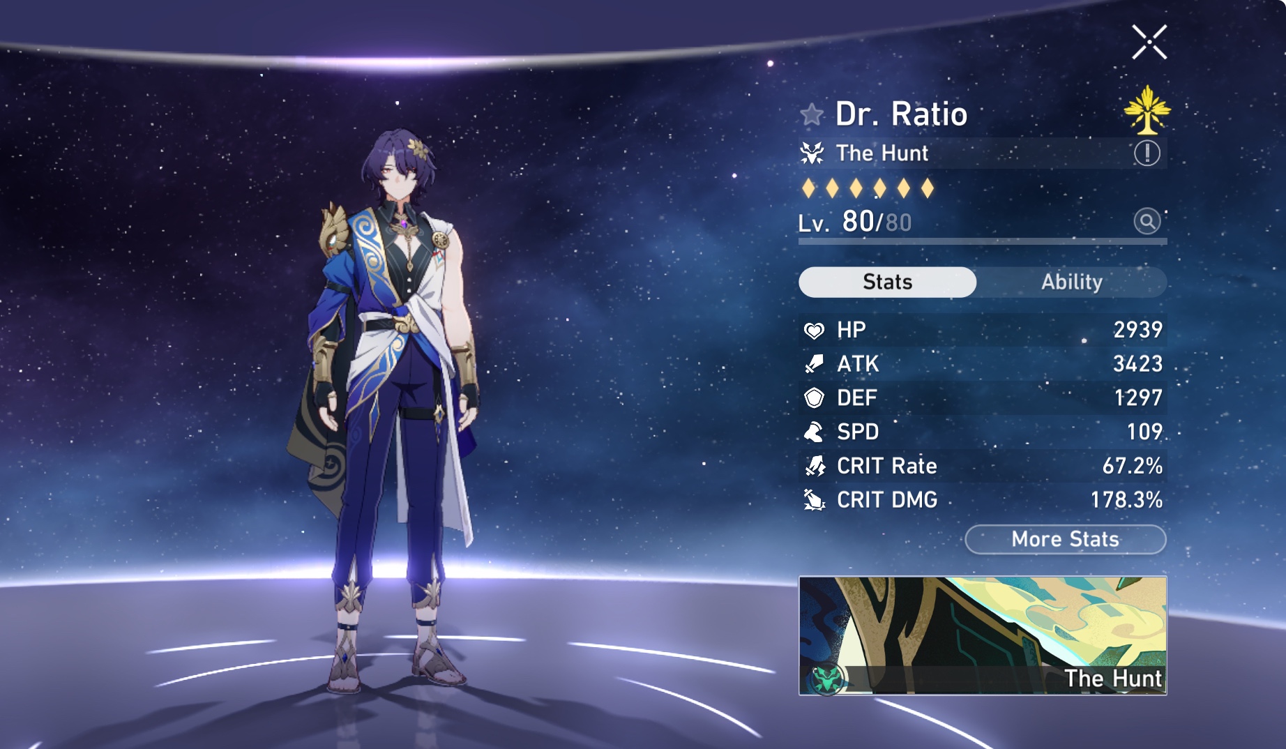 Please rate my Dr Ratio’s crit rate Honkai: Star Rail | HoYoLAB