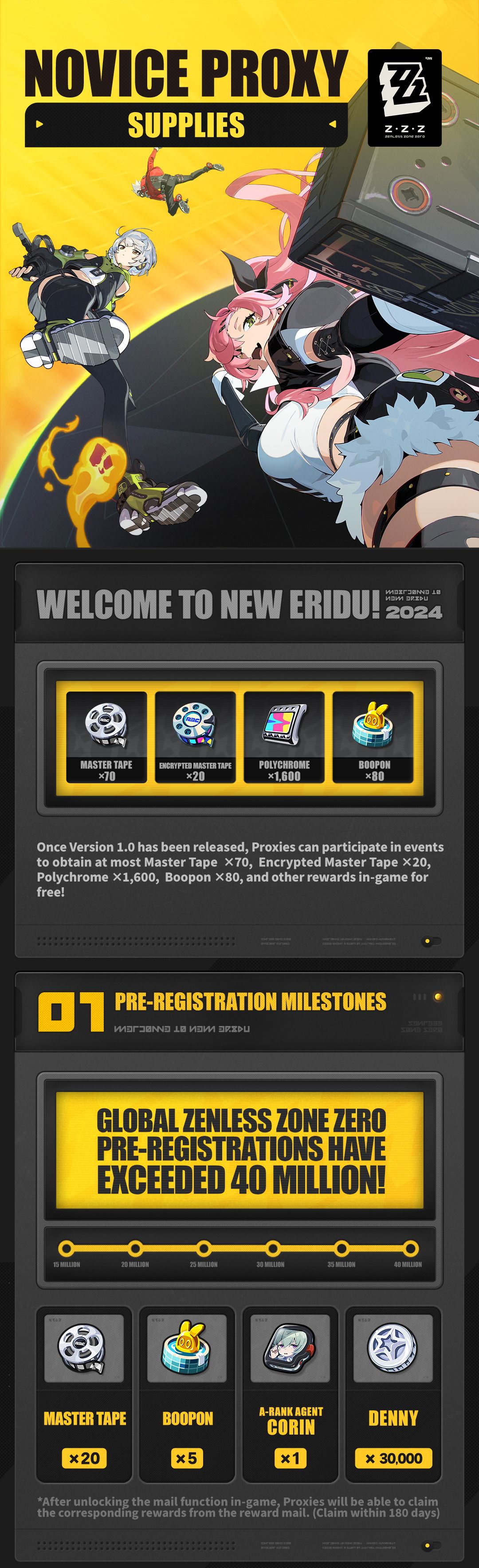 Zenless Zone Zero Novice Proxy Supplies Zenless Zone Zero | HoYoLAB