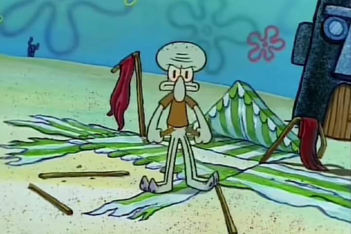Squidward broke Wood stick | HoYoLAB