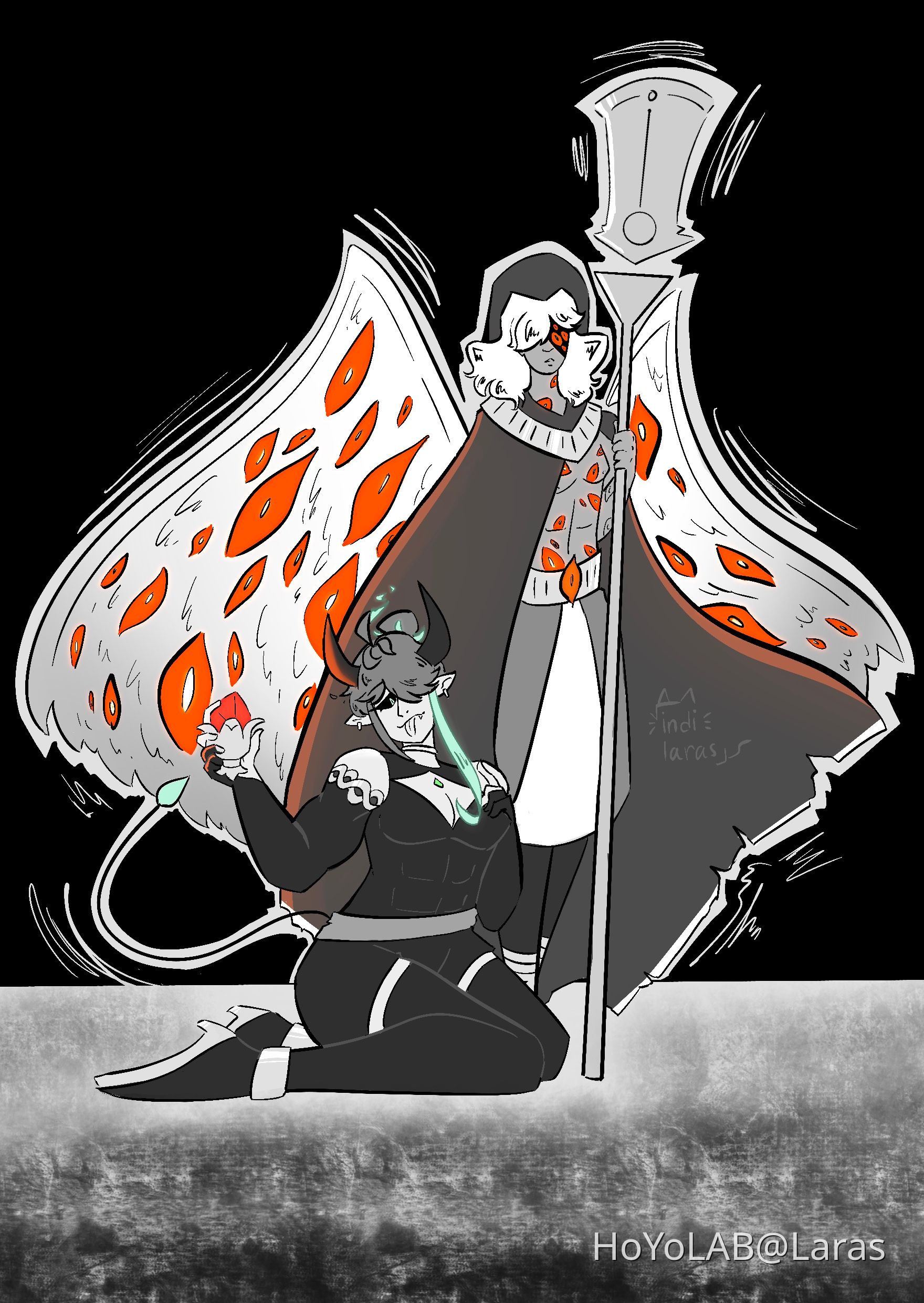 day 5: demon-angel | yuri cyhaino week 2024 Genshin Impact | HoYoLAB
