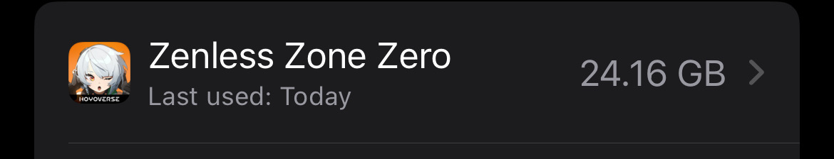 Please tell me the storage will go down at release… Zenless Zone Zero ...