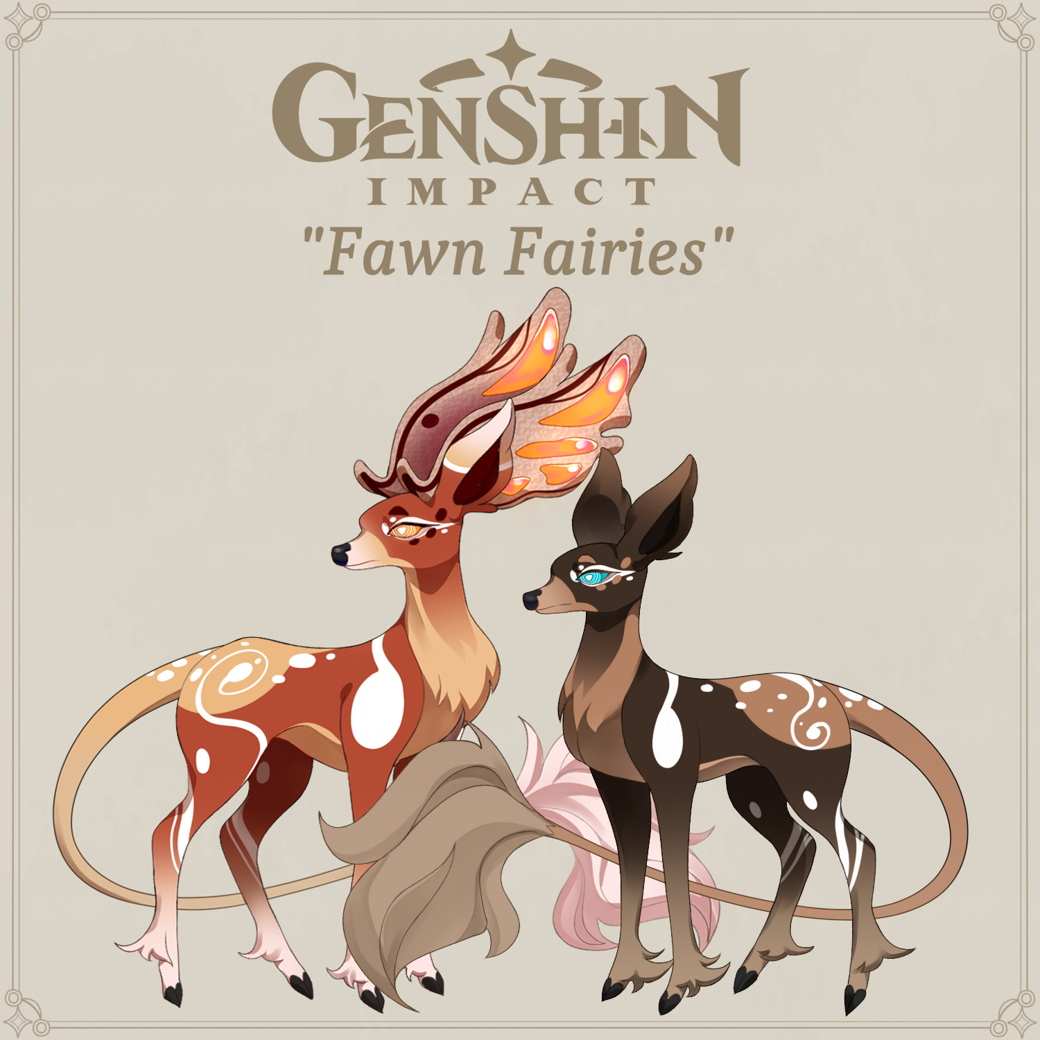 [Teyvat Creaturepedia OC's] Fawn Fairies Genshin Impact | HoYoLAB