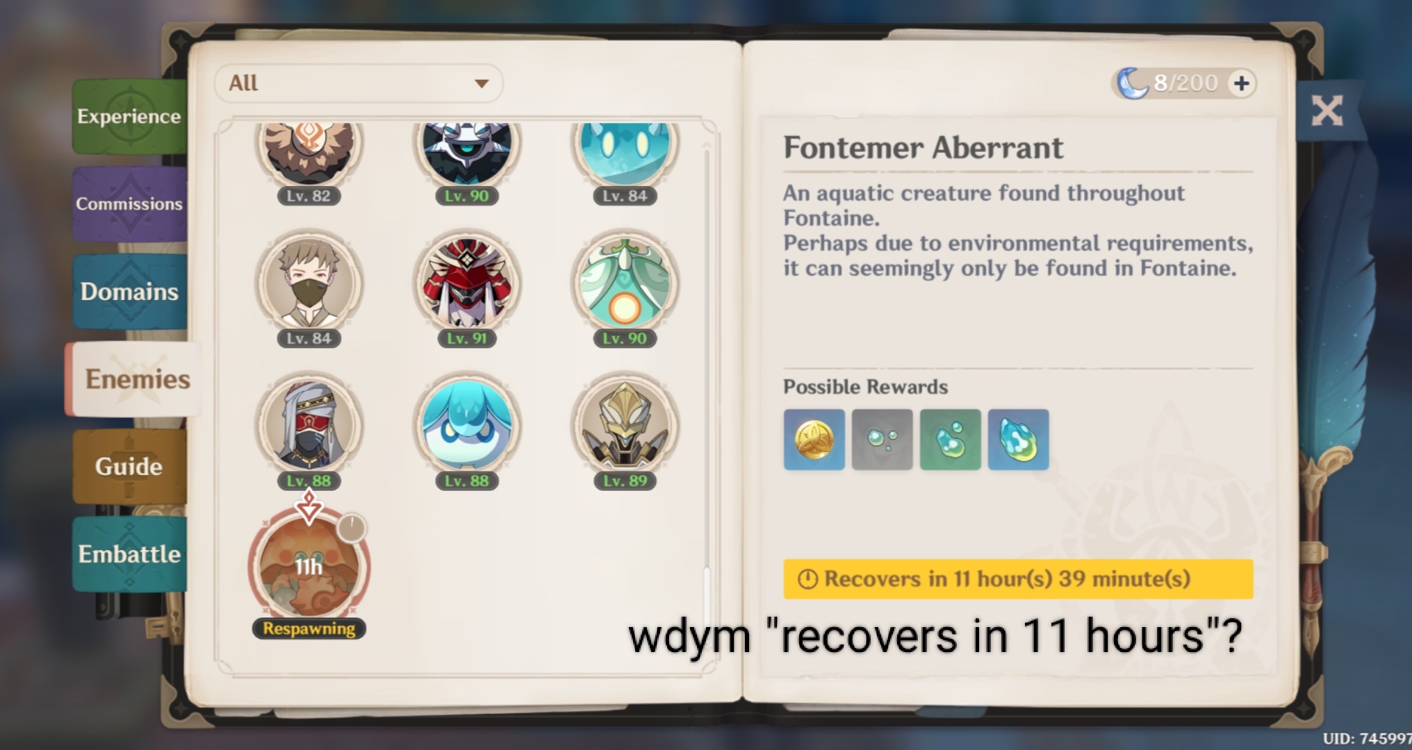 Enemy recovery Genshin Impact | HoYoLAB