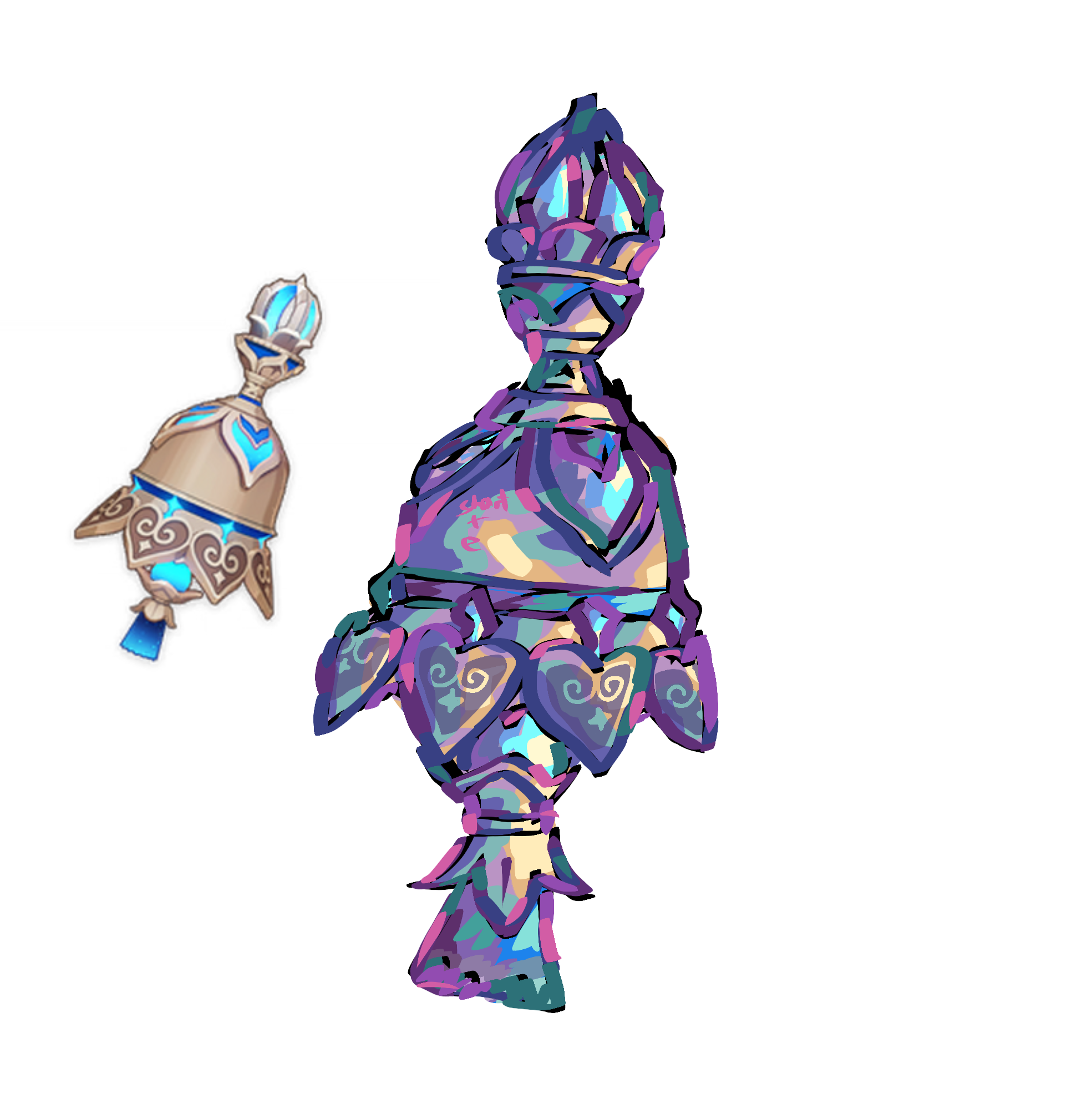 Wanderer fan badge posting day 1 Genshin Impact | HoYoLAB