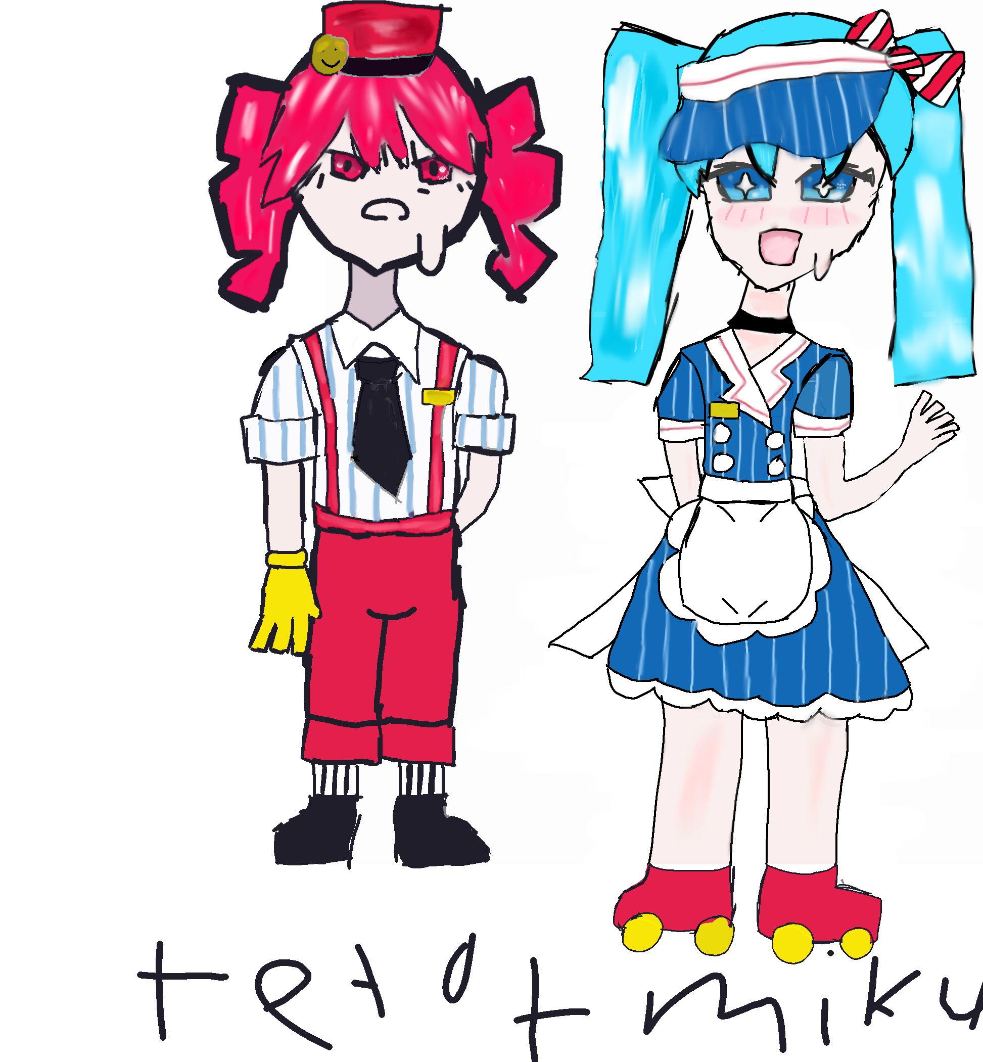 I drew this...(took a while lol) also it is mine check the eyes (I used ...