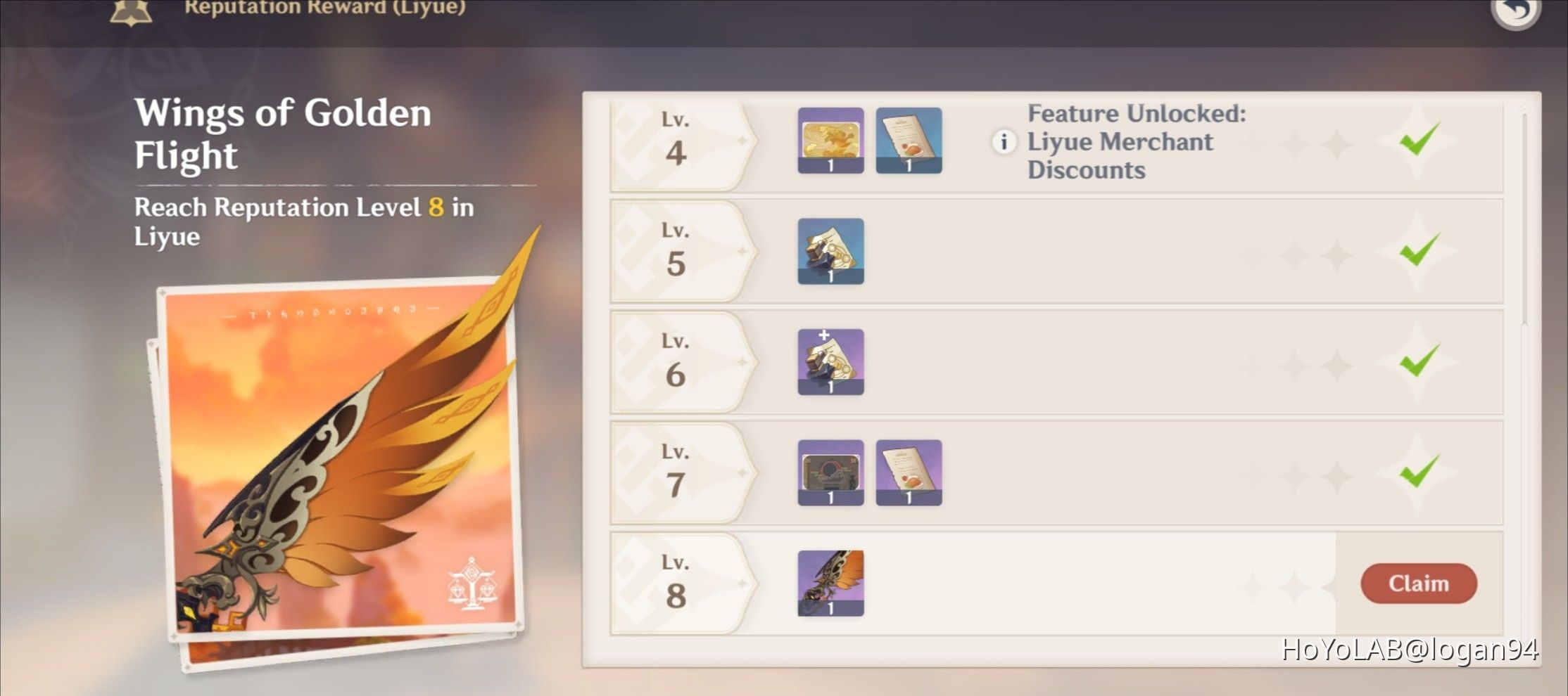 Reach Reputation Level 8 in Liyue Genshin Impact | HoYoLAB