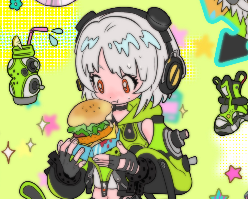 anby loves burgers!!! 🍔