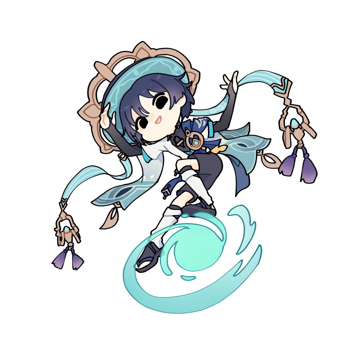 Wanderer Fan Badge Genshin Impact | HoYoLAB