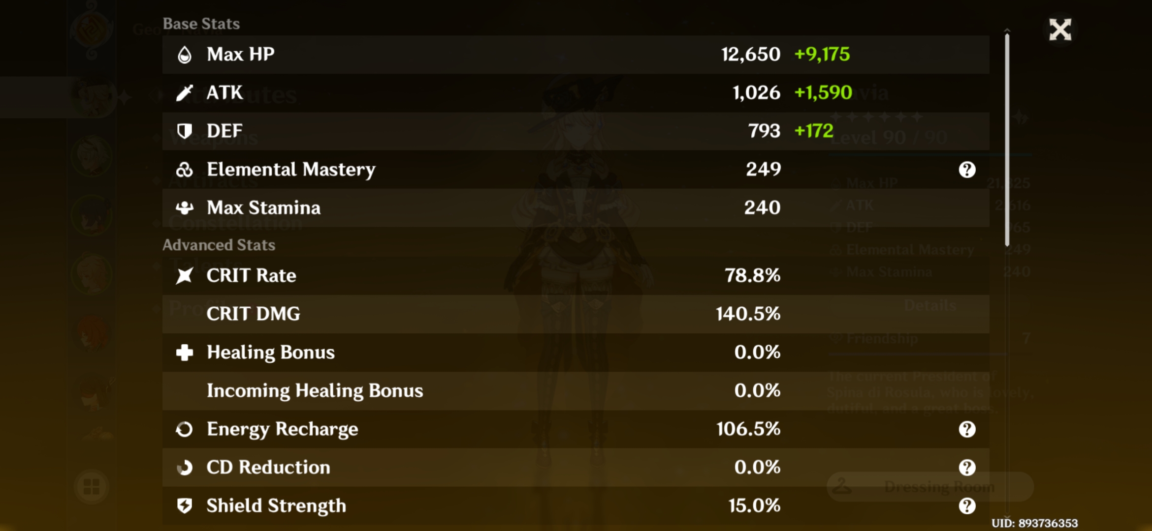 navia stats Genshin Impact | HoYoLAB