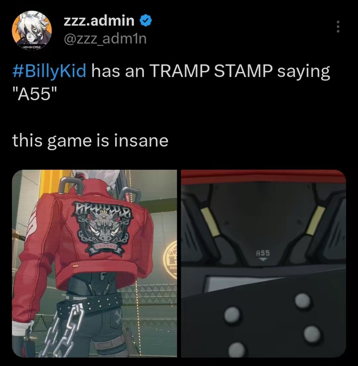 goodnight to billy’s tramp stamp ONLY Zenless Zone Zero | HoYoLAB