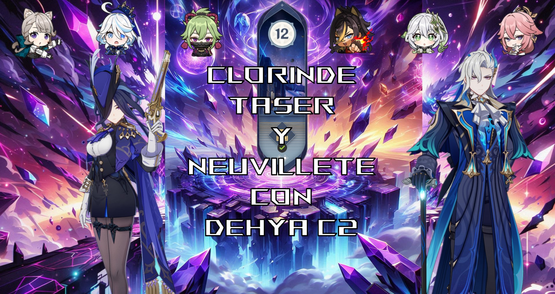 SOLO CON UN HYDRO | CLORINDE TASER Y NEUVILLETTE CON DEHYA C2 | GENSHIN ...