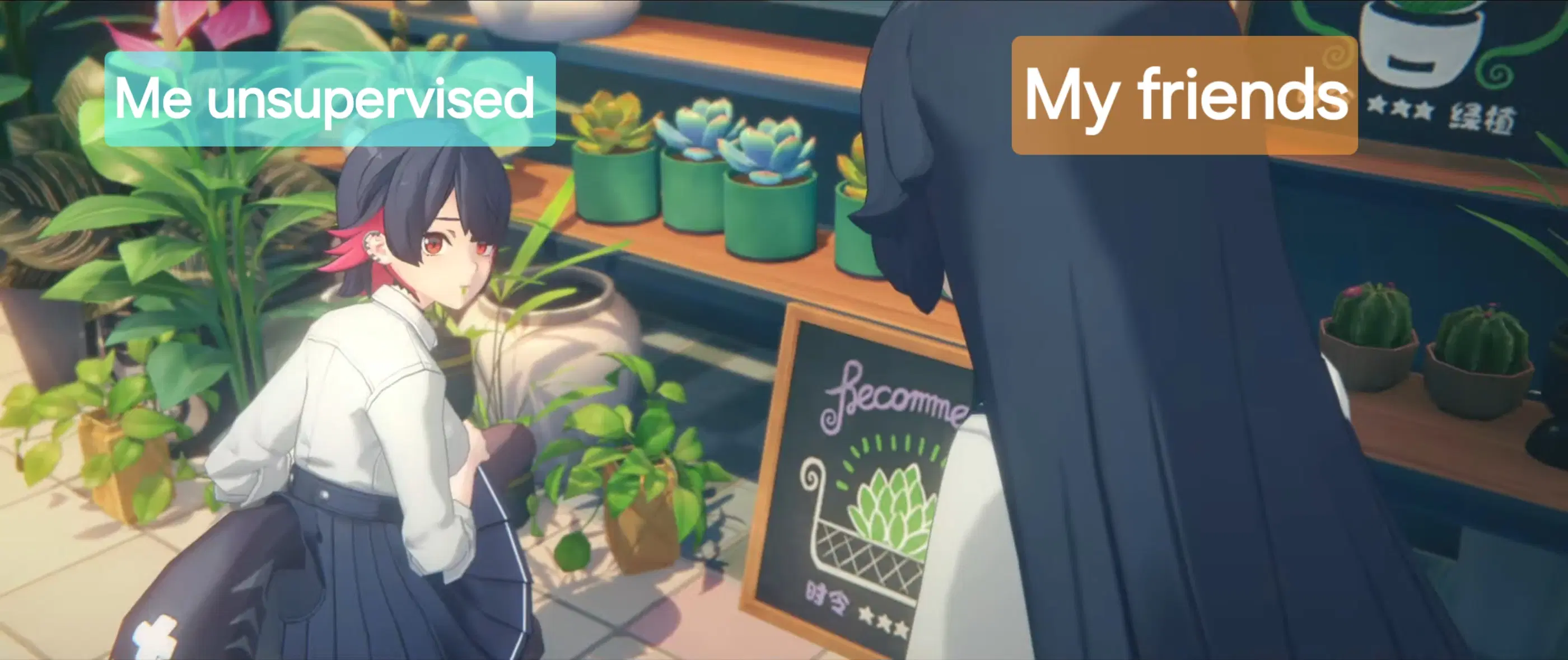 Me when my friends leave me unsupervised, also my friends.... Zenless ...