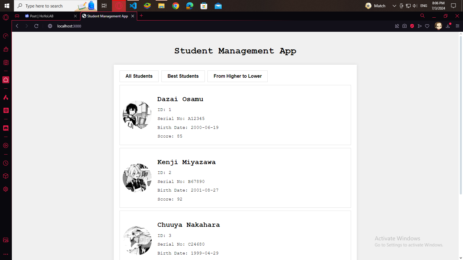 A Simple Node.js task where data is stored and loaded from json file (node.js task 1) | HoYoLAB
