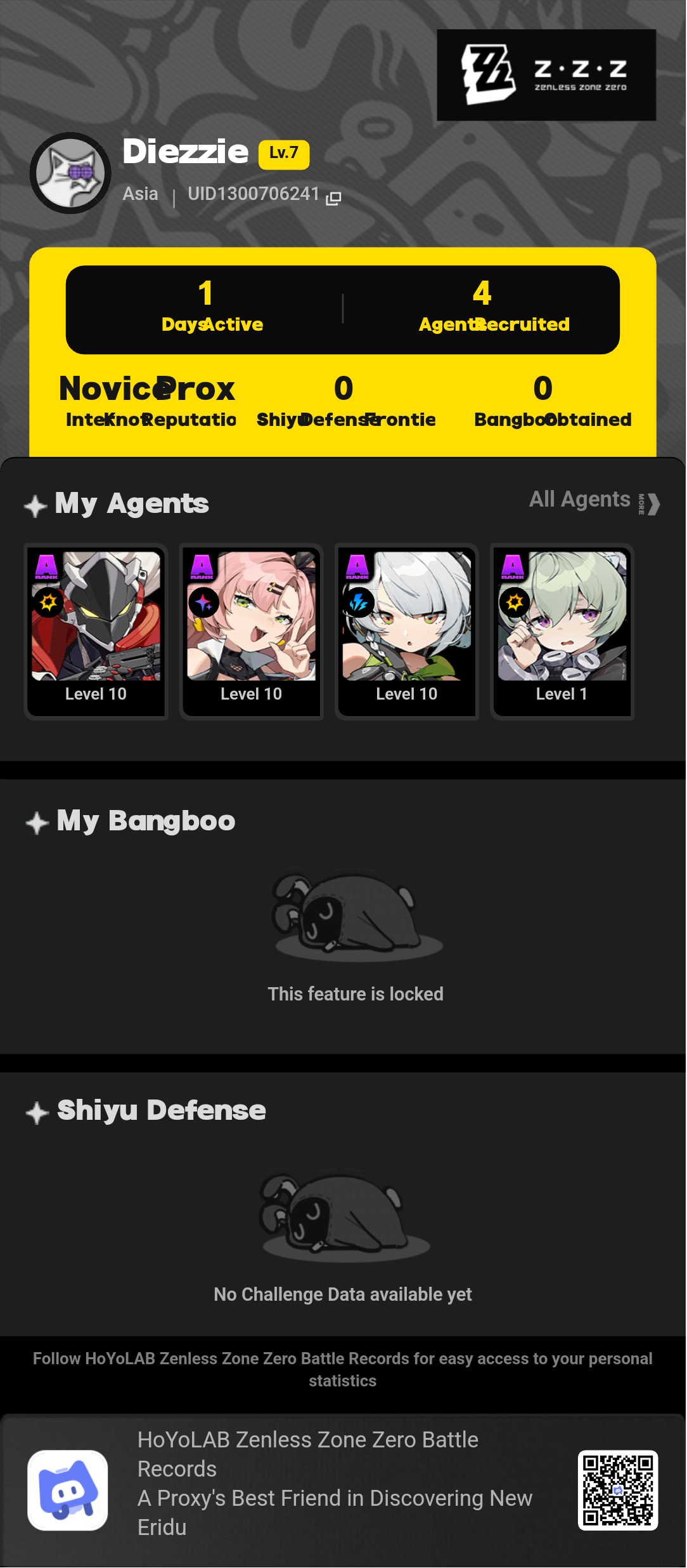 Zenless Zone Zero Hoyolab