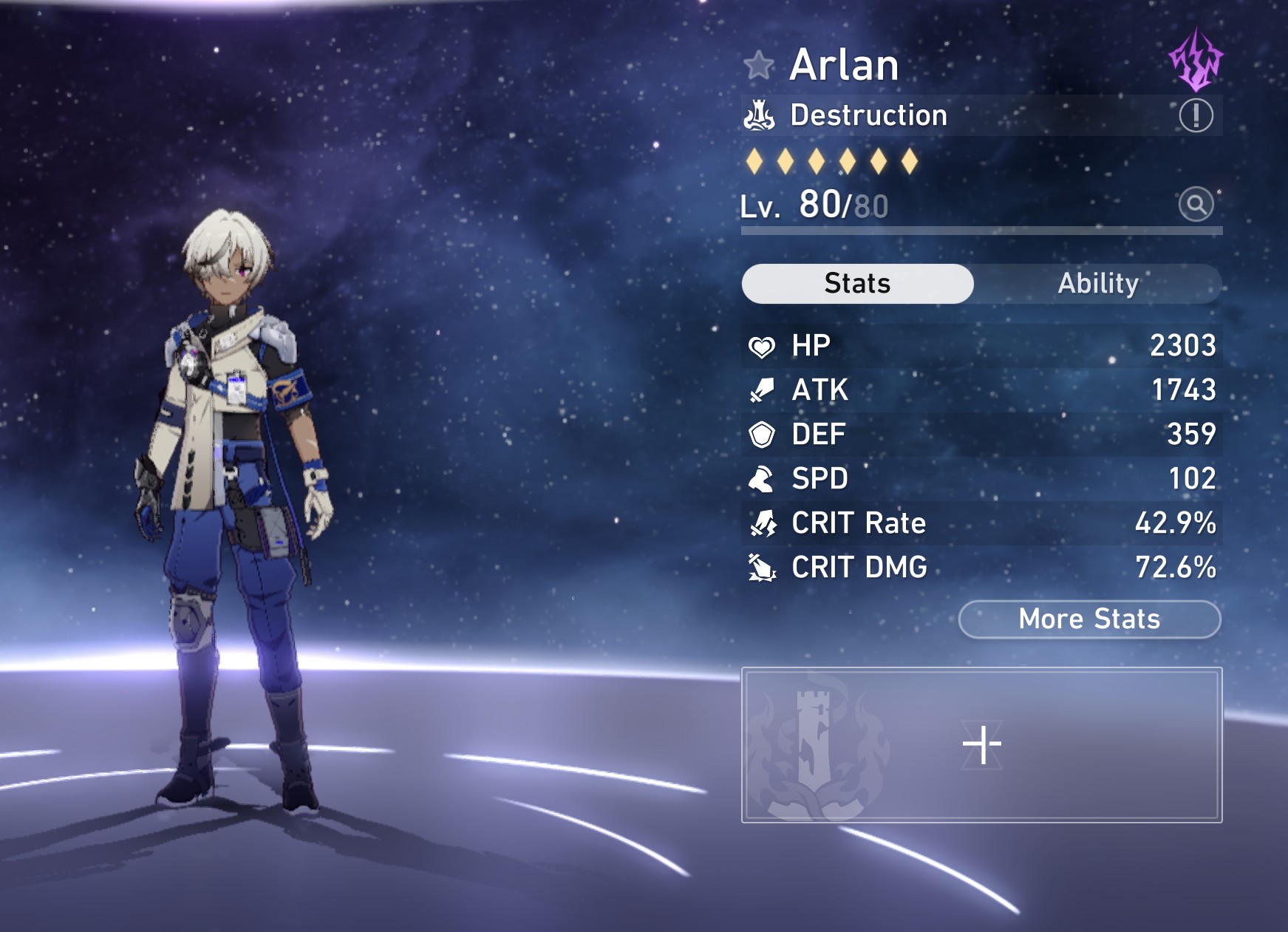 Today Arlan reached level 80 🎉 Honkai: Star Rail | HoYoLAB