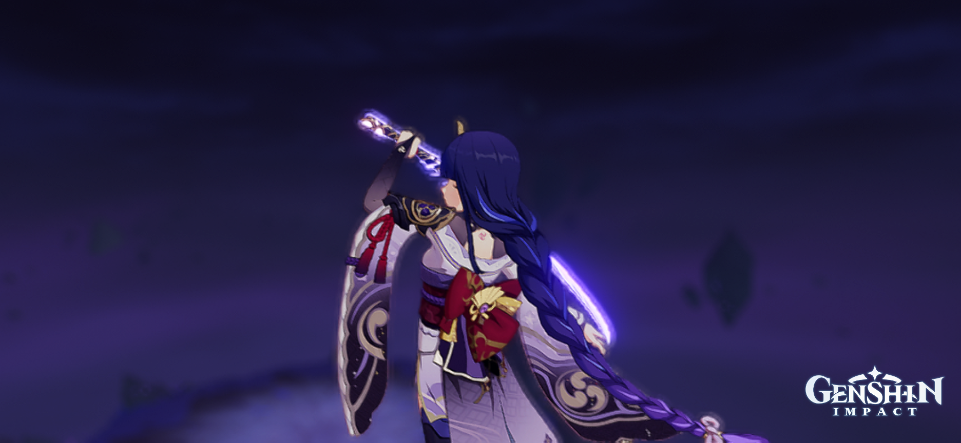 the pose u get if u have raiden from the theater event in genshin ...