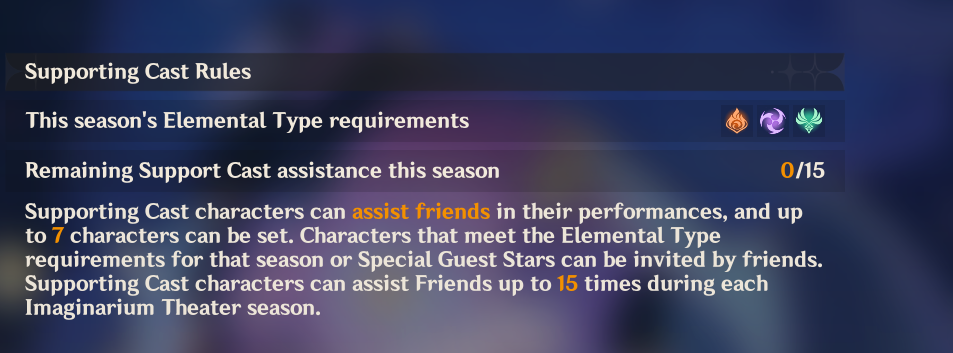 That feeling when your friends use all 15 of your "Supporting cast ...