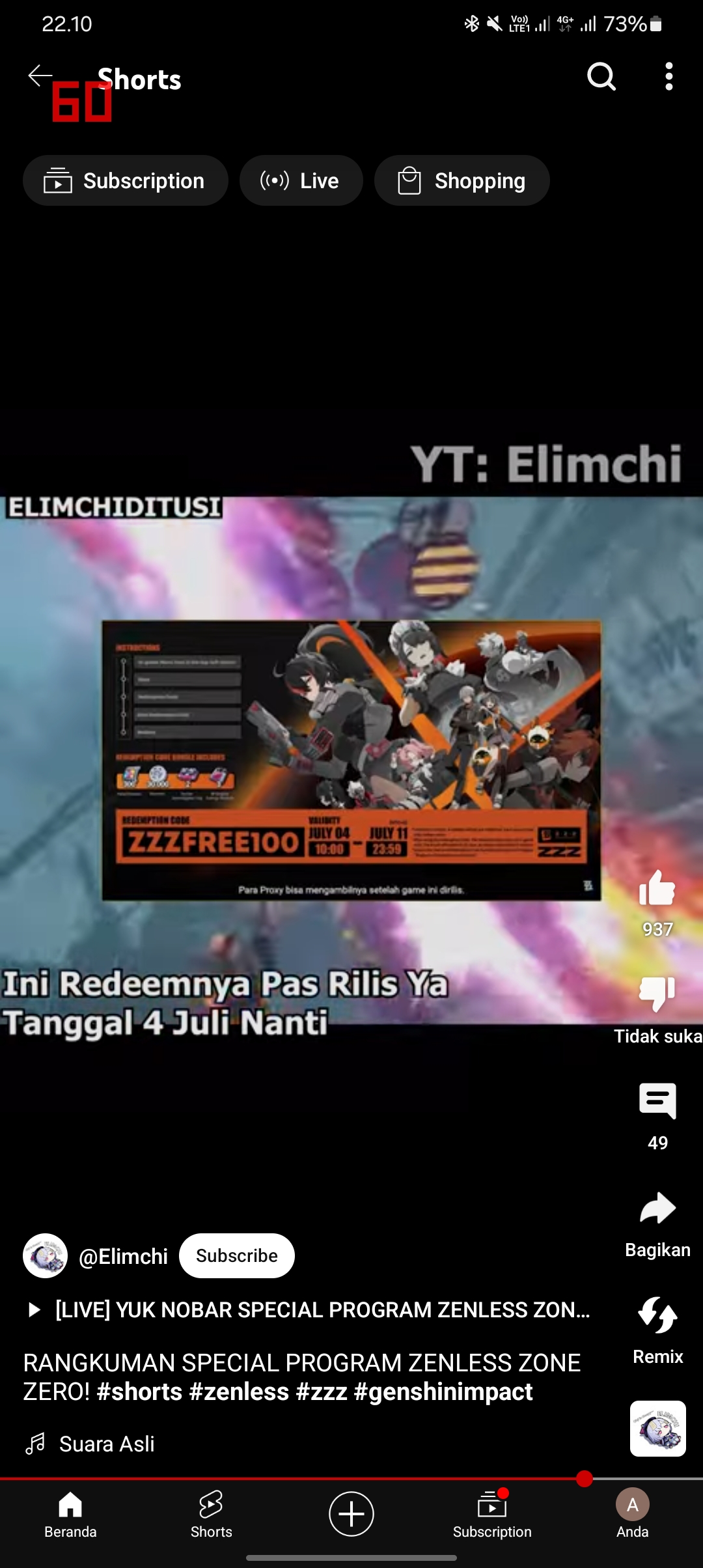 Dapet info sebelum perilisan zzz plus dapet code reedem Zenless Zone ...