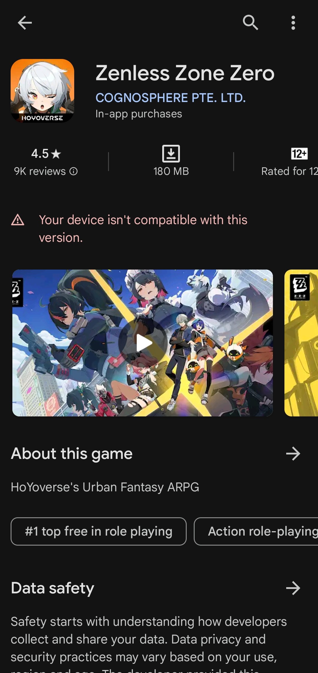 I cant download Zenless Zone Zero :( Zenless Zone Zero | HoYoLAB