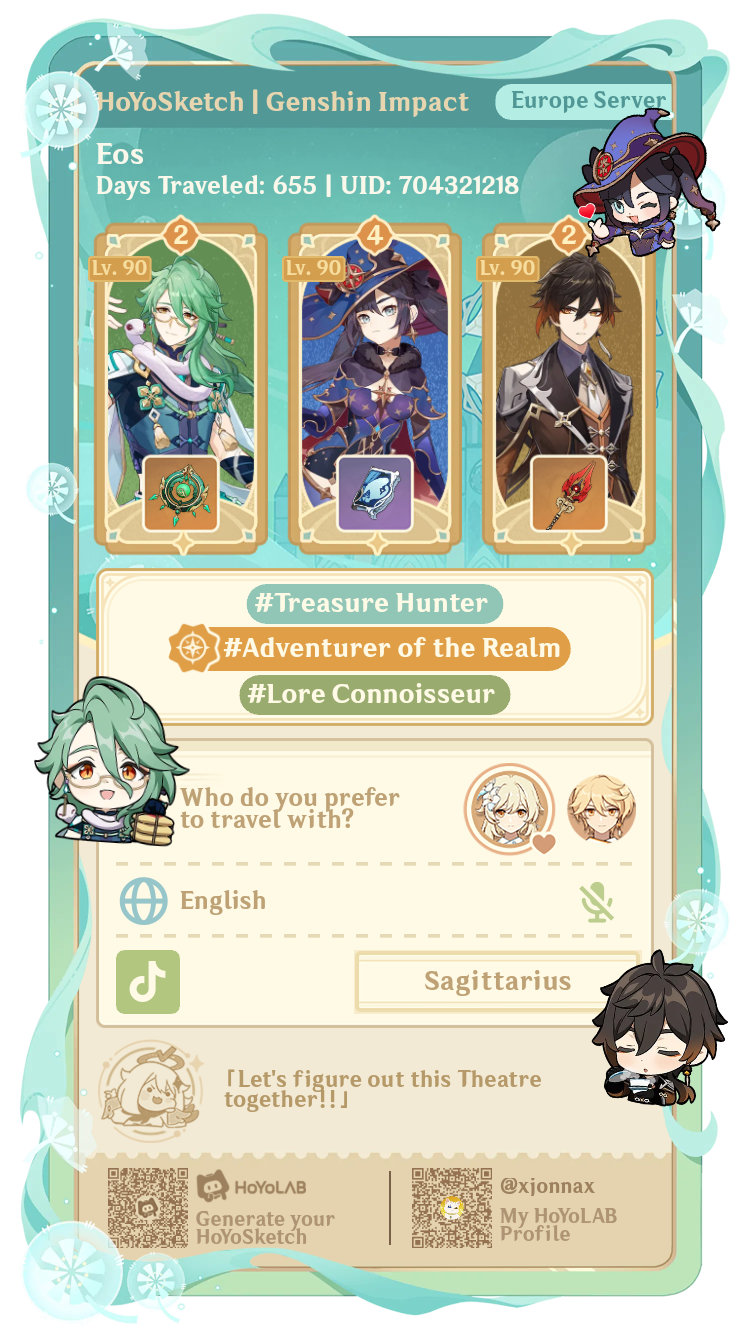 Name card Genshin Impact | HoYoLAB