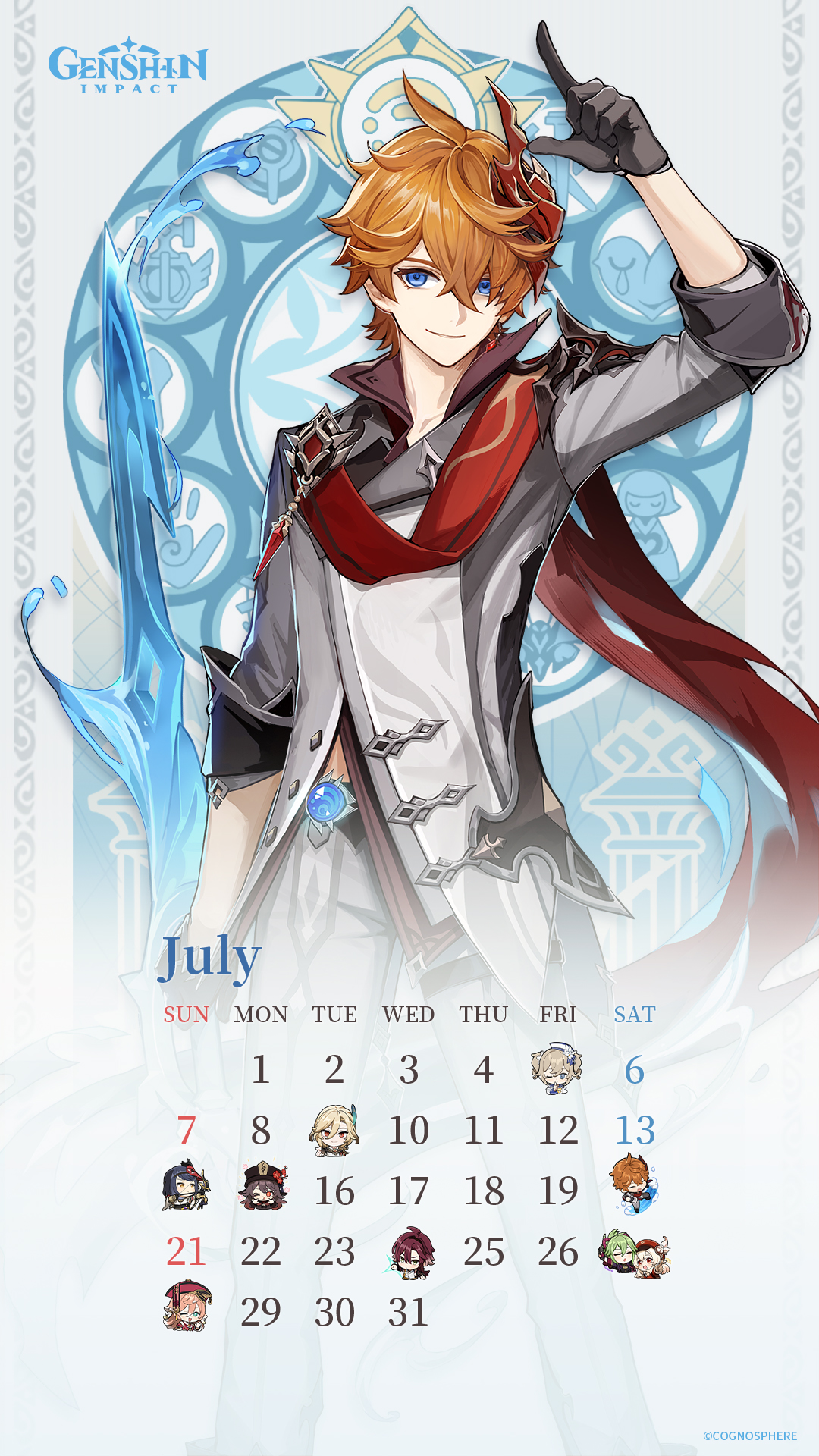 July Calendar 😁 Genshin Impact | HoYoLAB