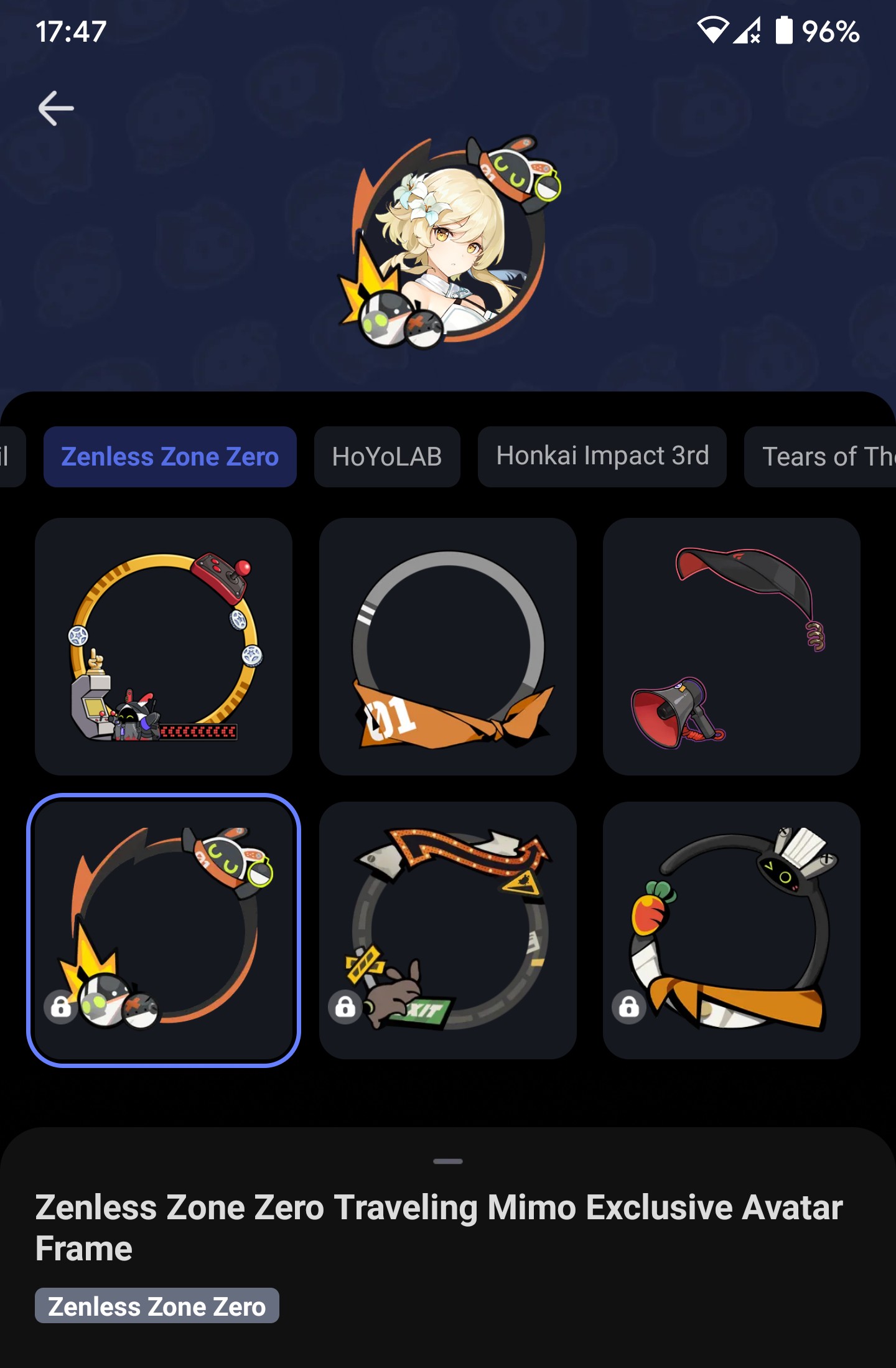 ZZZ new avatar frame Zenless Zone Zero | HoYoLAB