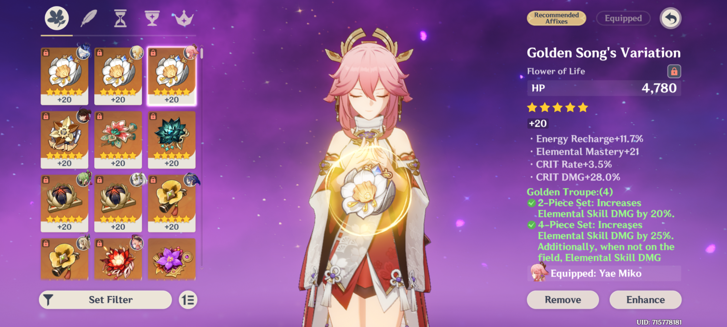 My Yea Miko build Genshin Impact | HoYoLAB