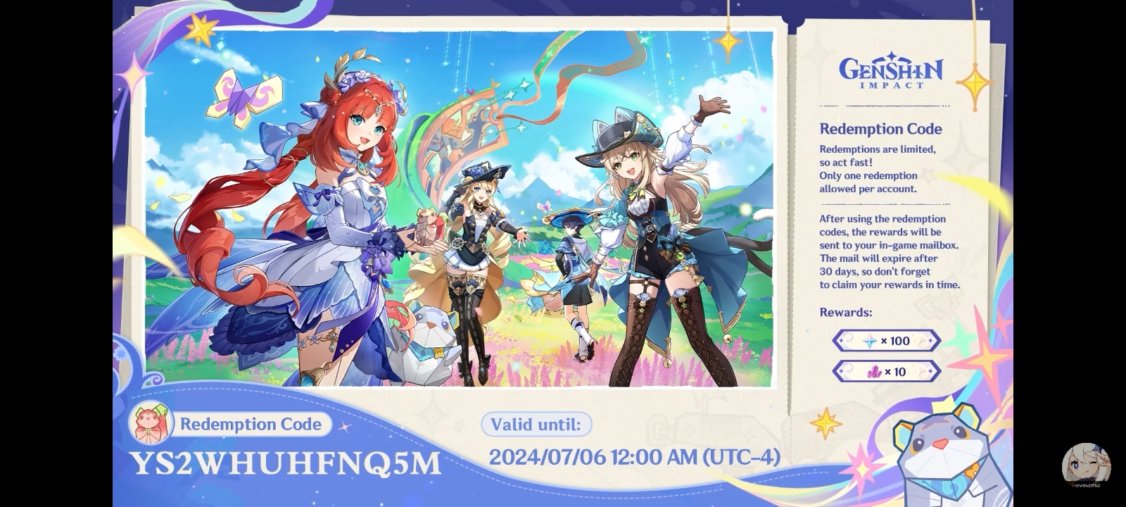 300 primogem codes Genshin Impact | HoYoLAB