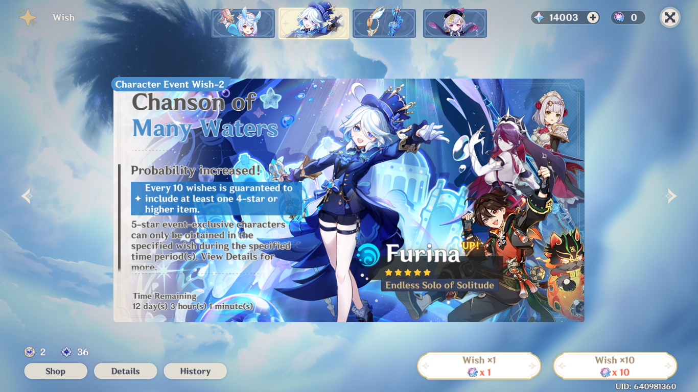 My savings for Lady Furnia Genshin Impact | HoYoLAB