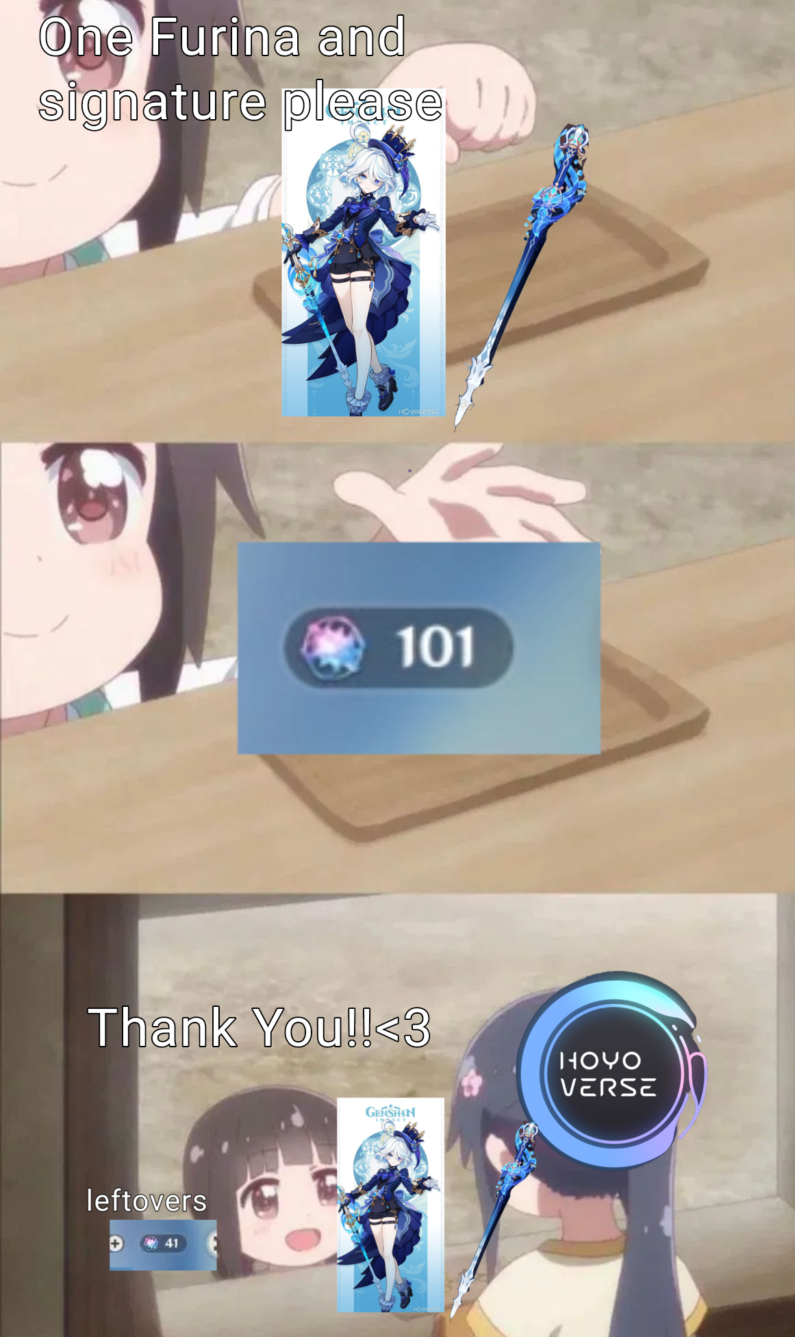 How my furina pull want Genshin Impact | HoYoLAB