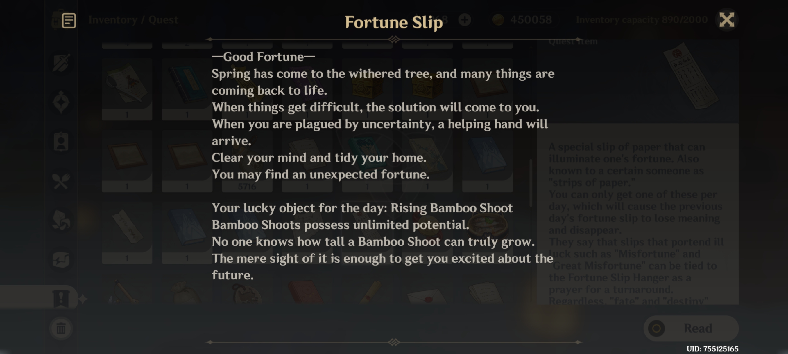 Fortune Slip Genshin Impact | HoYoLAB