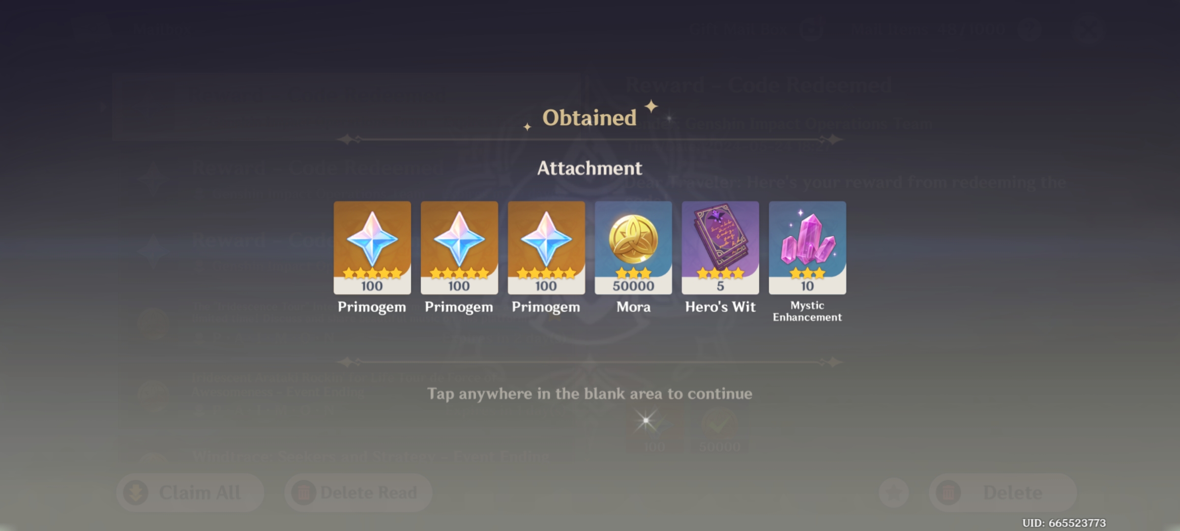 4.8 New Reedem Codes Is Here - Guys Hurry ( x300 Primogems & Mora ...