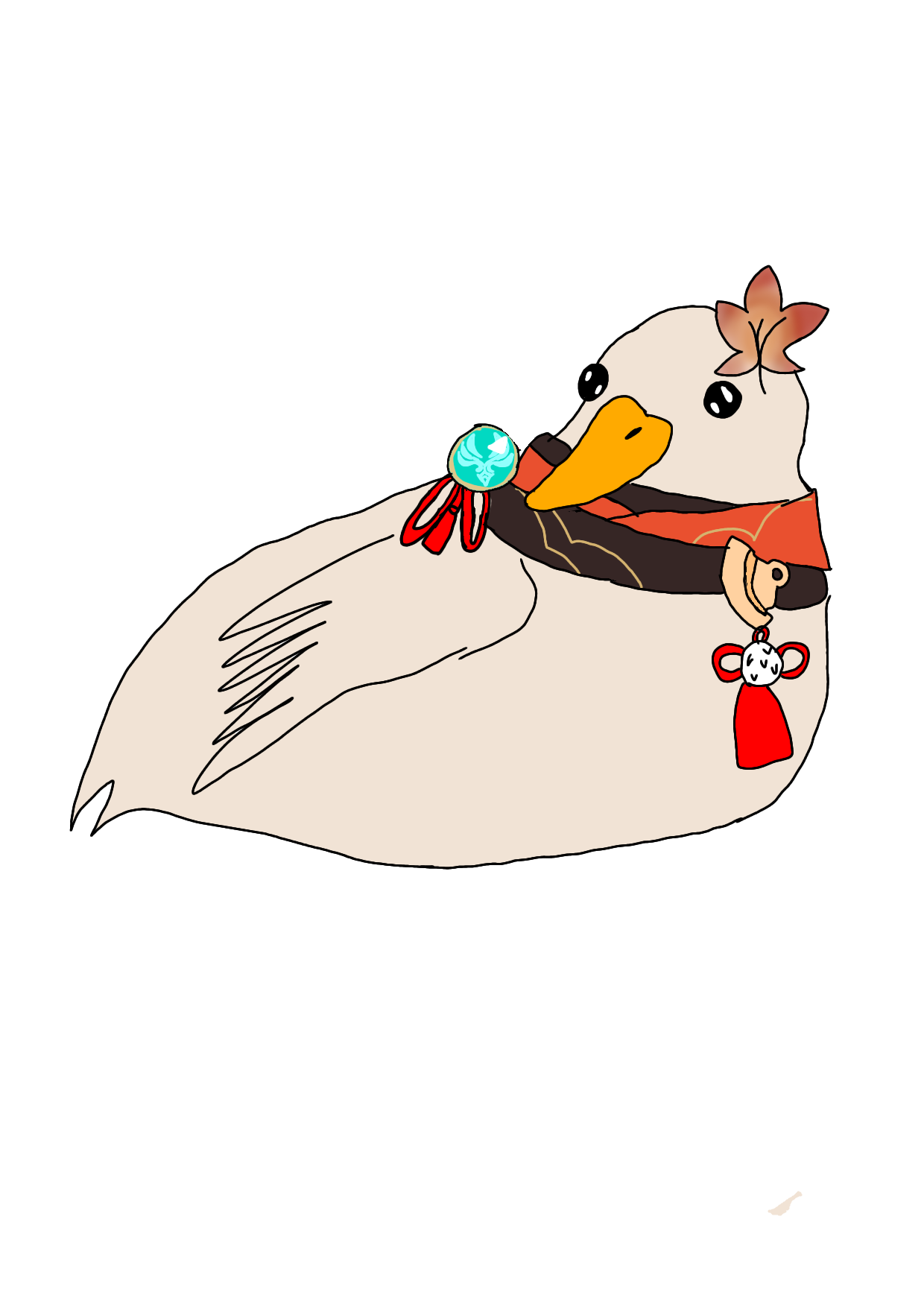 Duckified Kazuha for @⚜️Hiroshi⚜️'s duck project Genshin Impact | HoYoLAB
