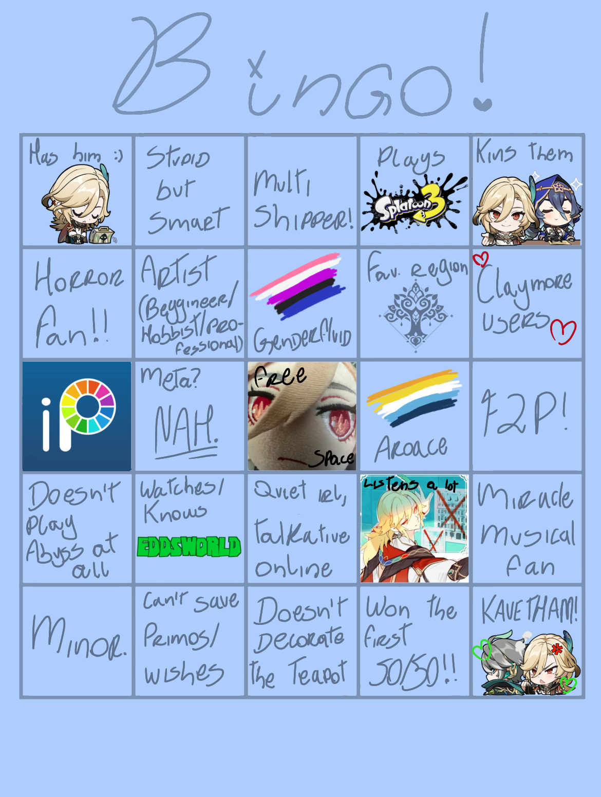 BINGO (again-) Genshin Impact | HoYoLAB