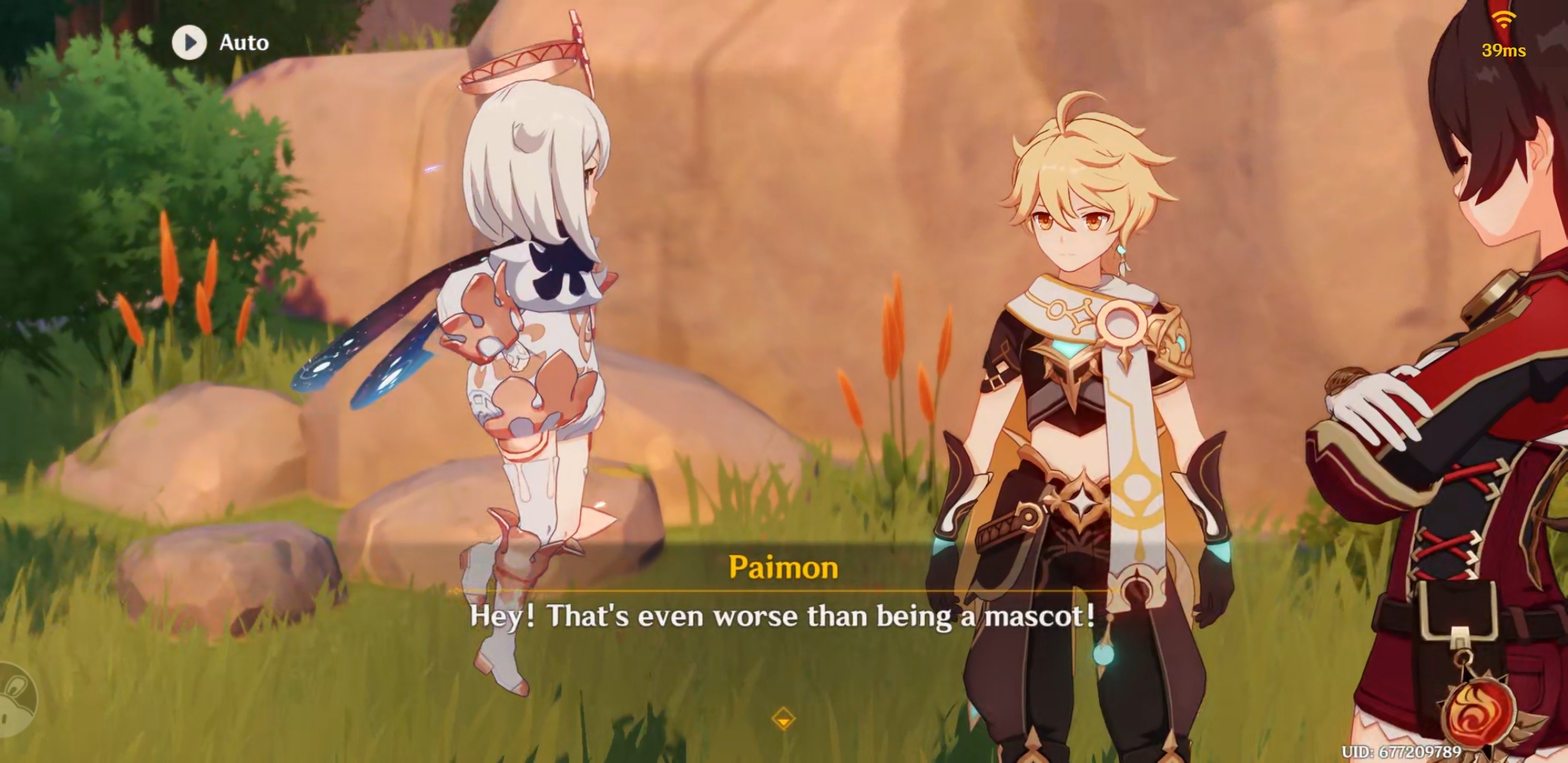 Paimon is emergency food. the dog is now mine. and paimon yaps too much ...