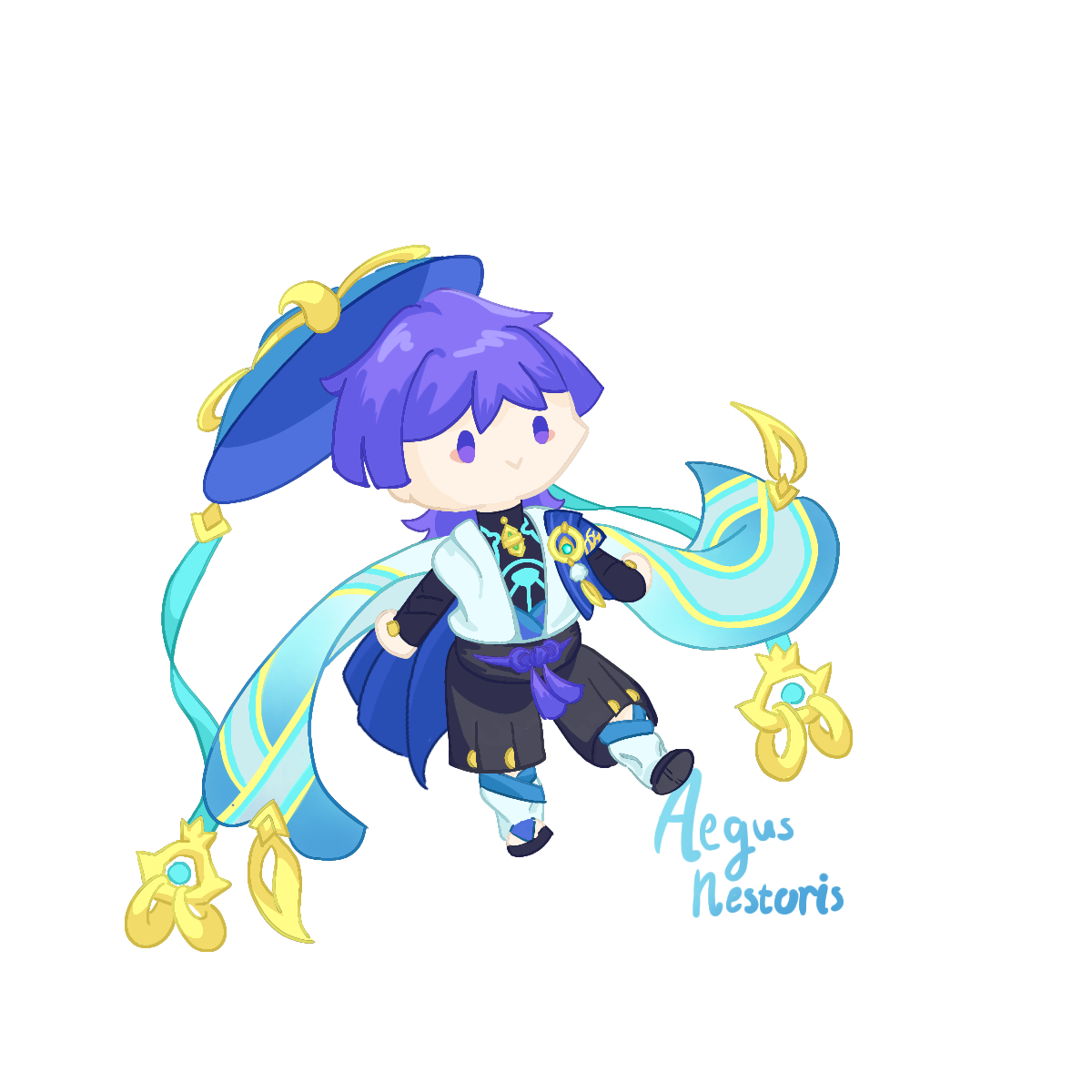 chibi wanderer (speedpaint in desc.) Genshin Impact | HoYoLAB