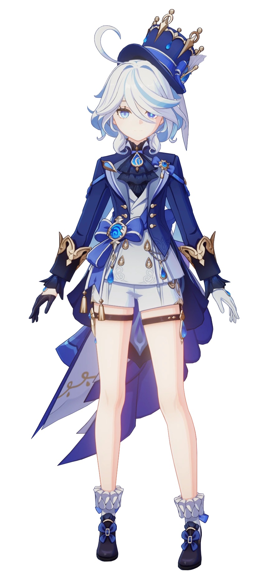 Furina 3D Artwork (Black and White Outfits) Genshin Impact | HoYoLAB