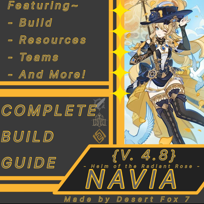 COMPLETE NAVIA BUILD GUIDE {V. 4.8} Genshin Impact | HoYoLAB