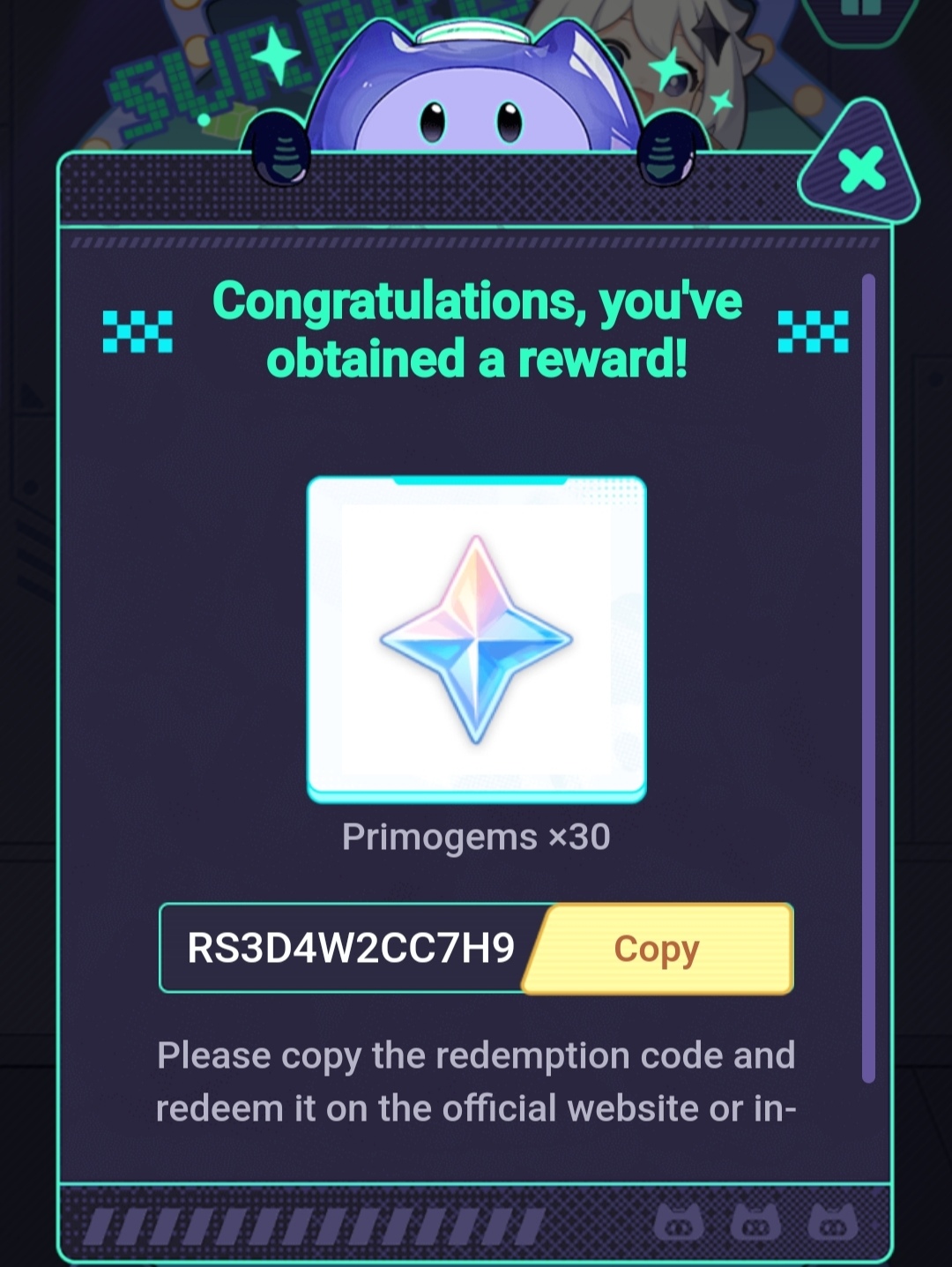 Travelling Mimo code Genshin Impact | HoYoLAB