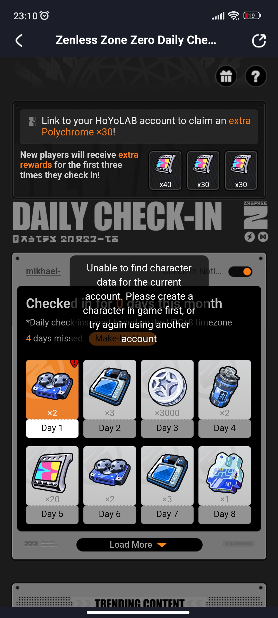 [Help] can't link ZZZ account to hoyolab Zenless Zone Zero | HoYoLAB