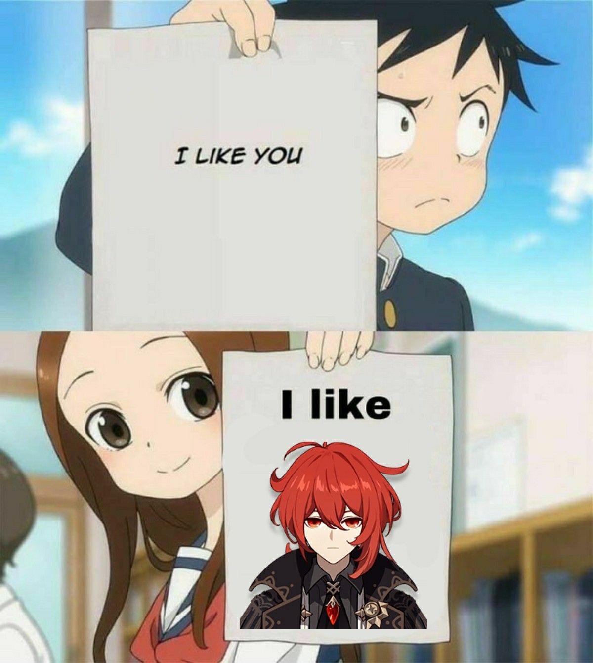 Diluc memes for badge Genshin Impact | HoYoLAB