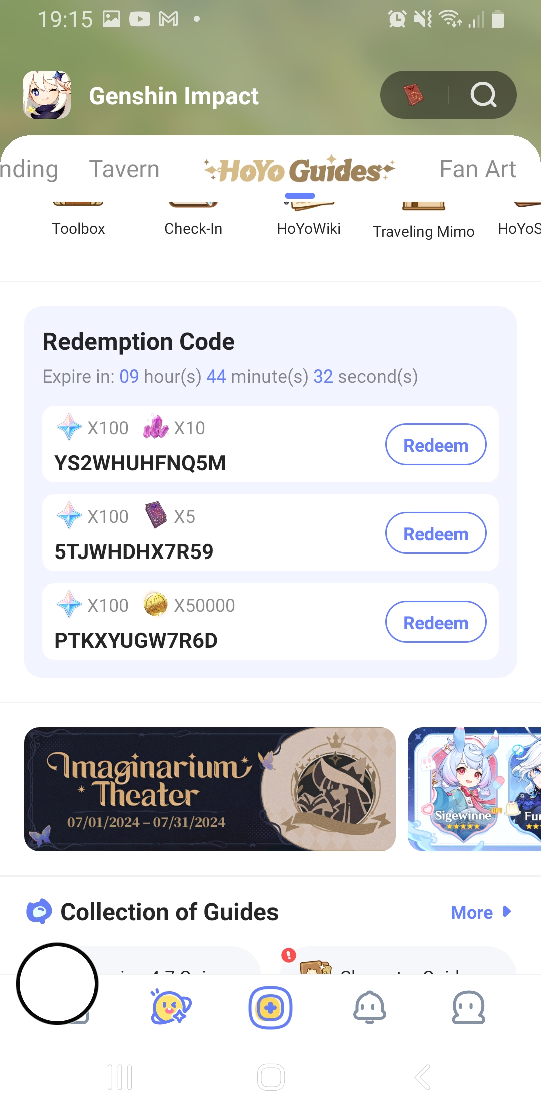 Live stream codes Genshin Impact | HoYoLAB