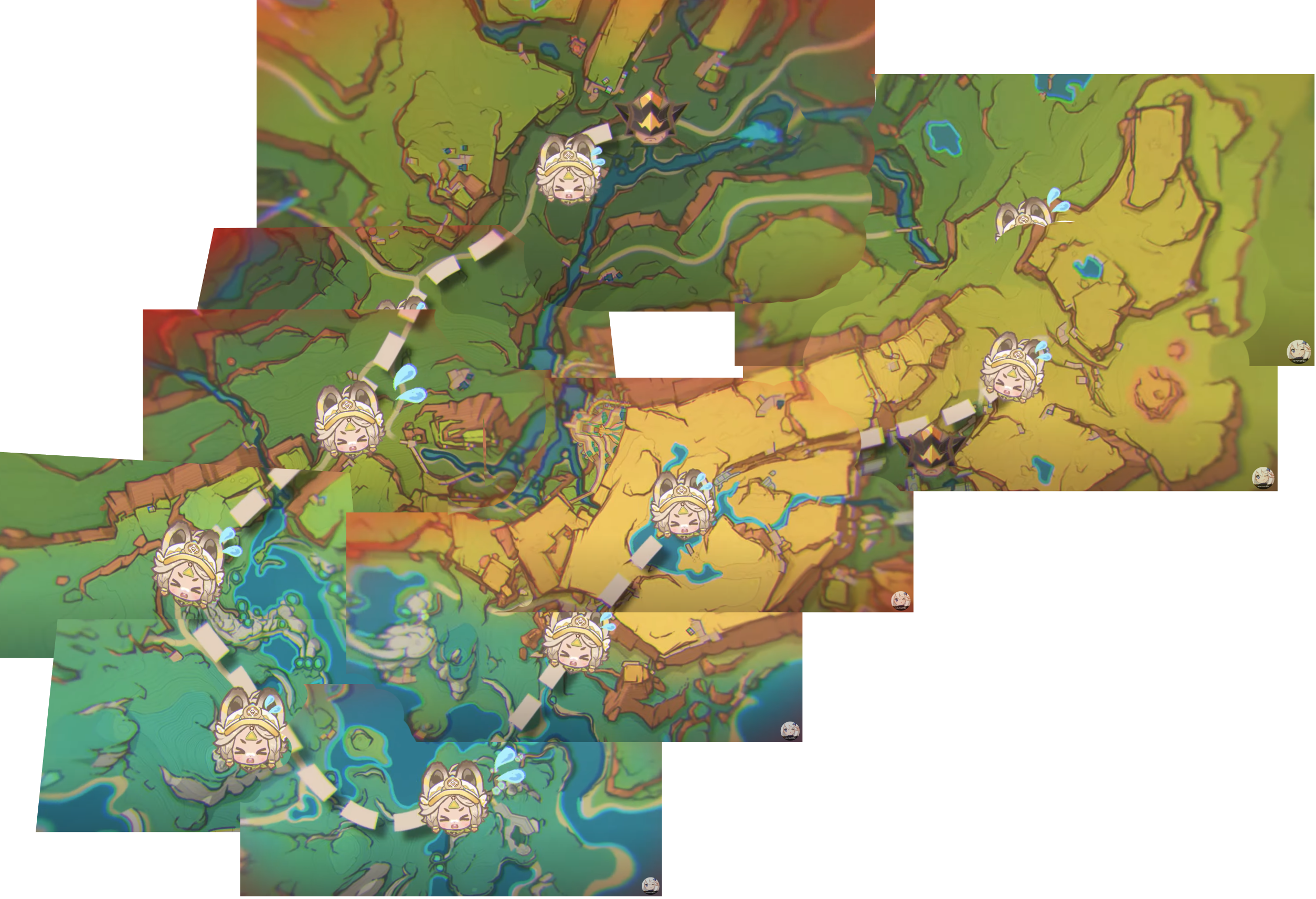 Natlan Map so far that was shown in a latest teaser!🔥🔥🔥 Genshin Impact ...