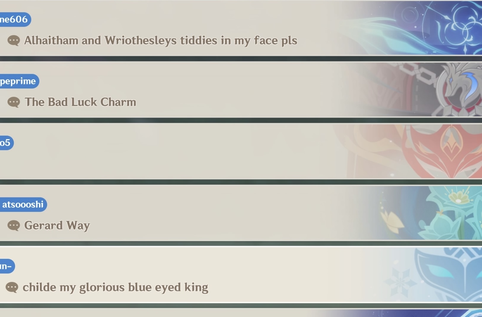 Funny Signatures that I found Genshin Impact | HoYoLAB